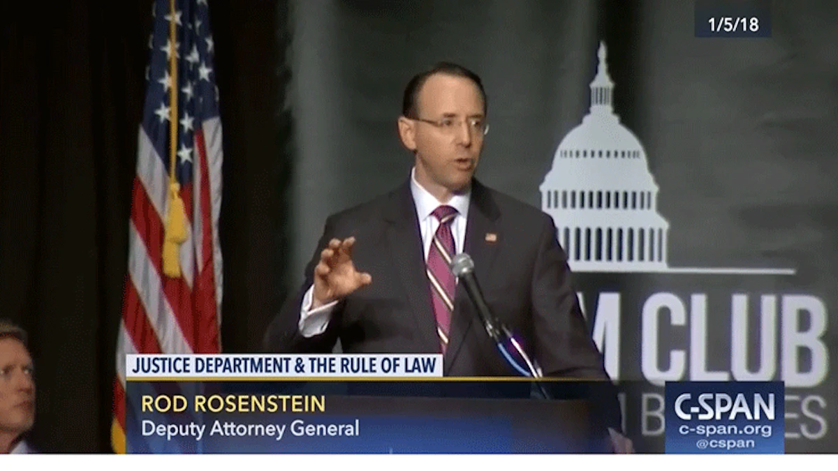 Here’s What Deputy Attorney General Rod Rosenstein Said About the Cole ...