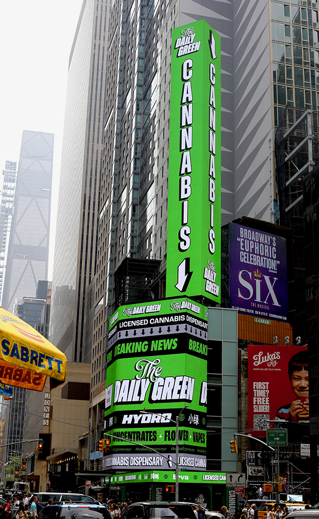 The Daily Green Opens Cannabis Dispensary in Times Square | Cannabis ...